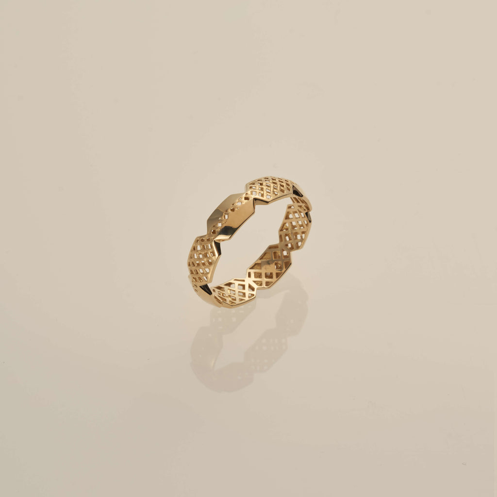 K18 X bamboo stacking ring C クロス バンブー スタッキング リング C – XOZ(クロスオズ)公式オンラインショップ